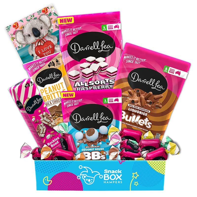 Anniversary Darrell Lea Faves Chocolate Box T Hamper Large Snack Box Hampers